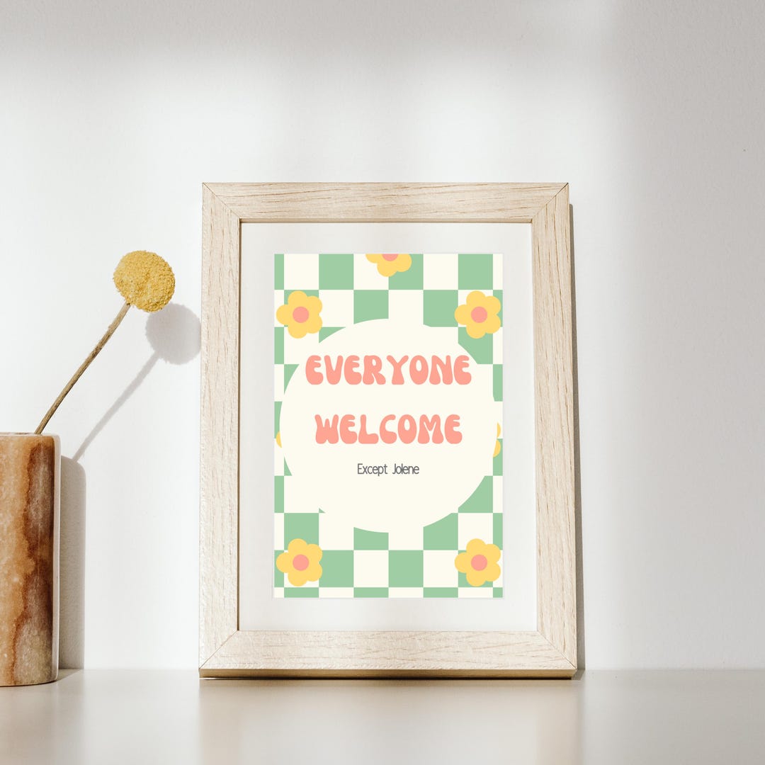 Dolly Parton Everyone Welcome Except Jolene Digital Print - Etsy