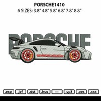 Porshe Embroidery Design - Etsy