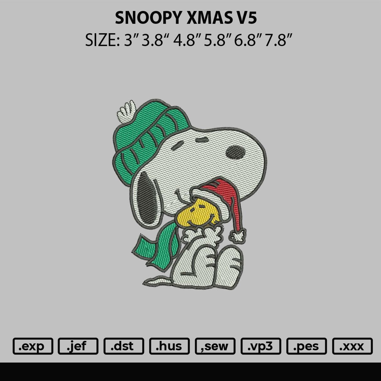 Snoopy and Woodstock Winter Embroidery Design - Etsy