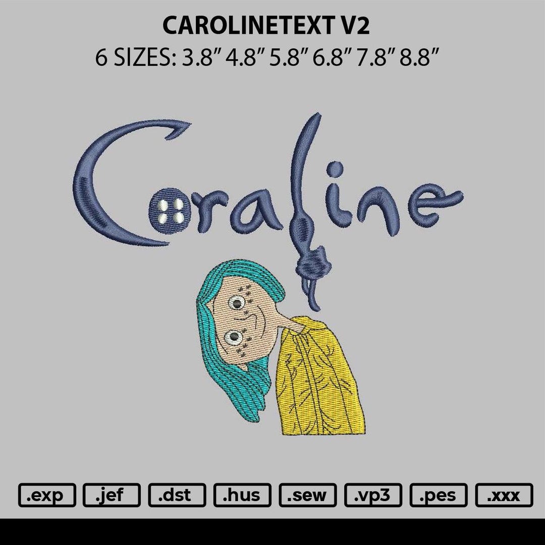 Coraline Embroidery Design - Etsy