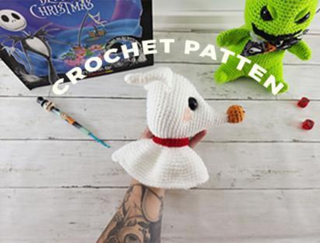 Ghost Dog Crochet Pattern, Amigurumi Zero, Amigurumi Spirit of Halloween Hound Crochet Tutorial ...
