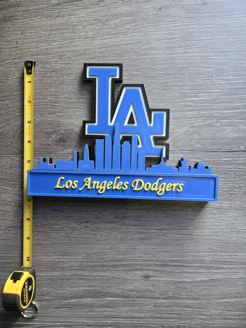 Custom 3D Printed LA Dodgers Skyline Sign - Etsy
