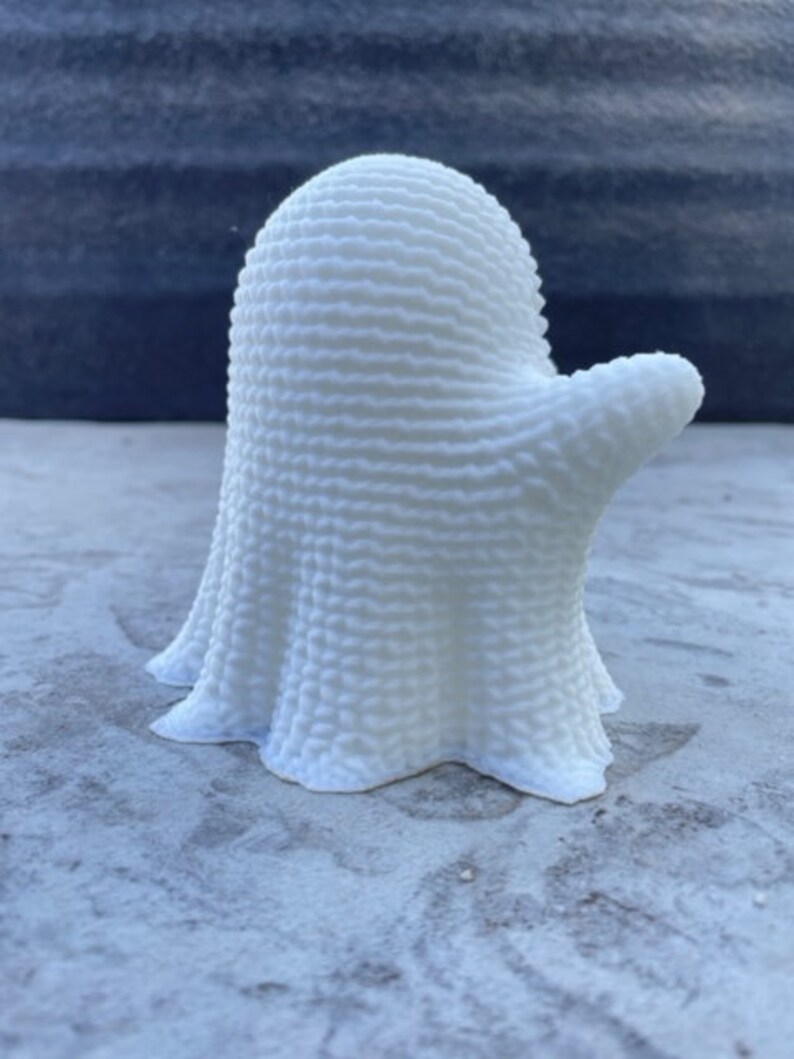 Crocheted Ghost LED Tea Light Cover - 3D Printed in Plant Based PLA. - Etsy