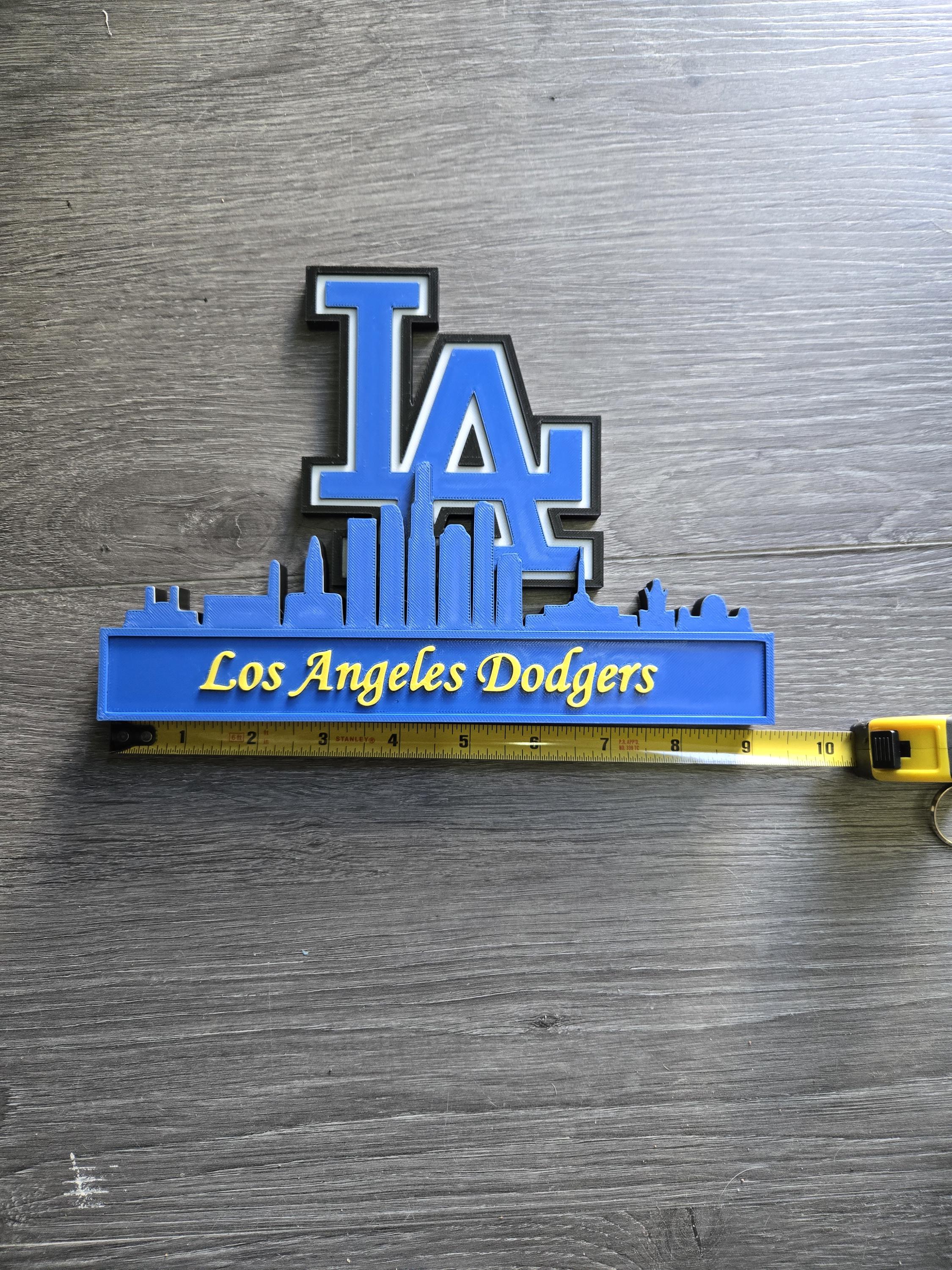Custom 3D Printed LA Dodgers Skyline Sign - Etsy