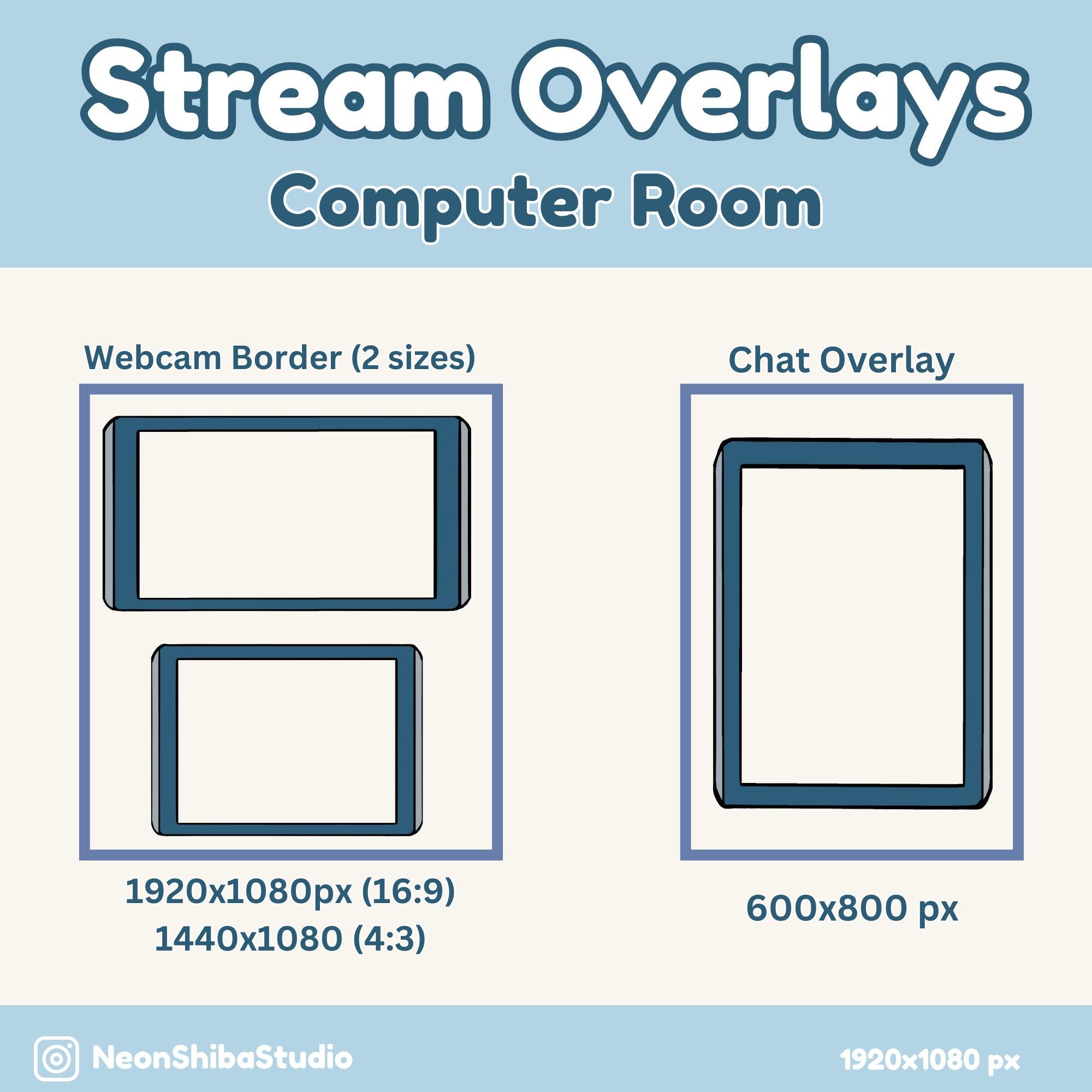 Animated Computer Desk PC Stream Overlay | Streamlabs Twitch OBS ...