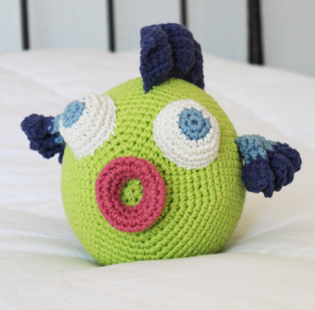 Easy Crochet Pattern, Cuddlefish, Plush Cotton Baby Toddler Toy ...