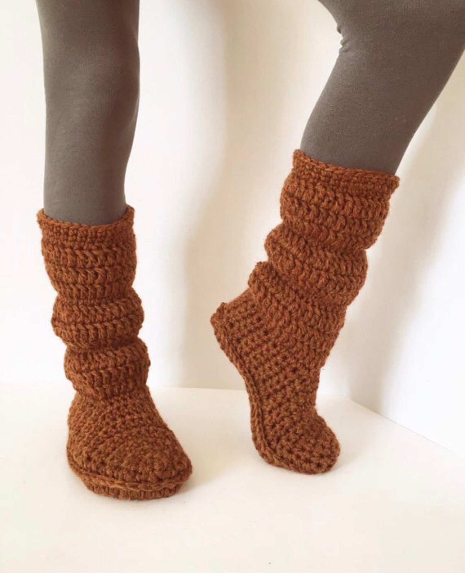Crochet Pattern, Slipper Boots, US Womens Sizes 5-10, Digital Downloads ...