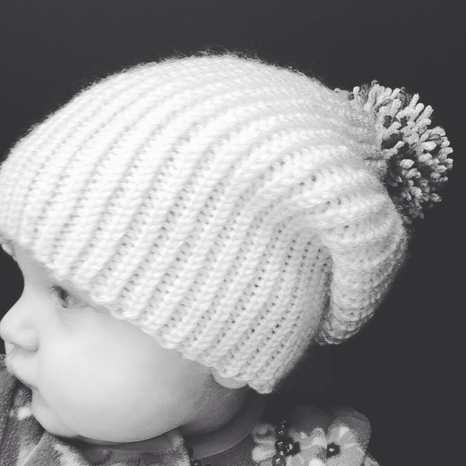 Easy Knitting Pattern Simple Slouchy Baby Beanie Digital - Etsy