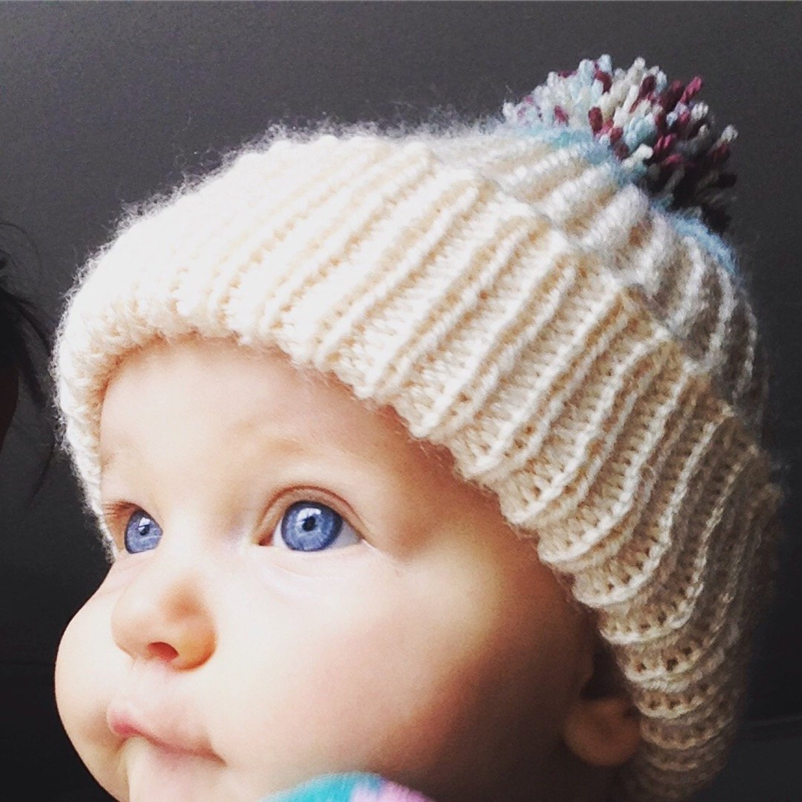 Easy Knitting Pattern Simple Slouchy Baby Beanie Digital - Etsy