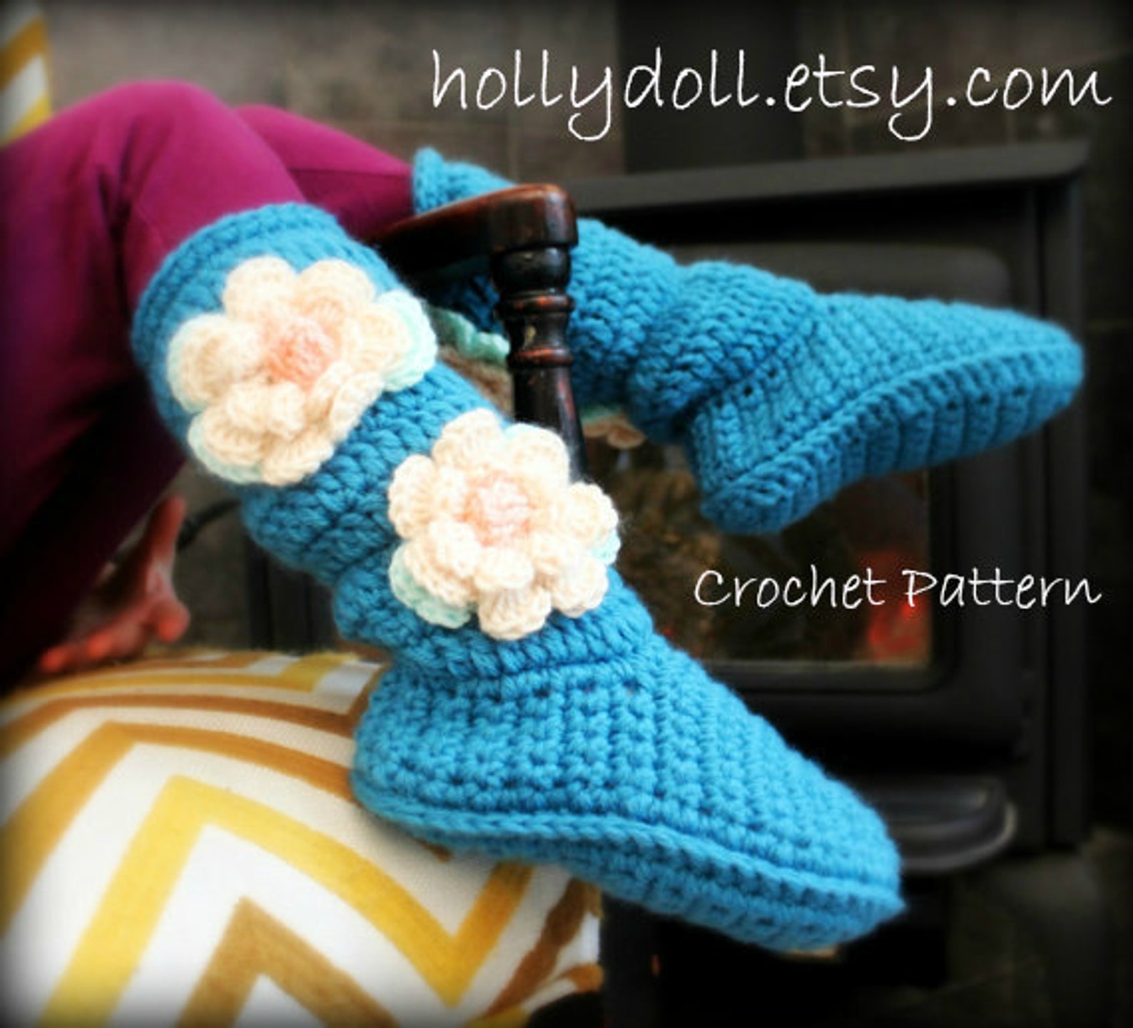 Crochet Pattern Kids Slipper Boots Boys and Girls US Youth - Etsy UK