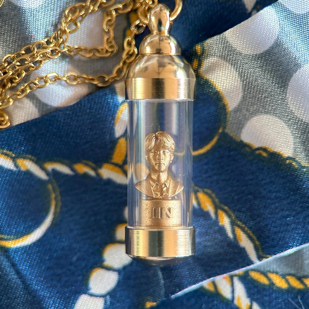 JIN Capsule Charm, Jin Pendant, Bts Charms, BTS Charm Necklace, BTS ...