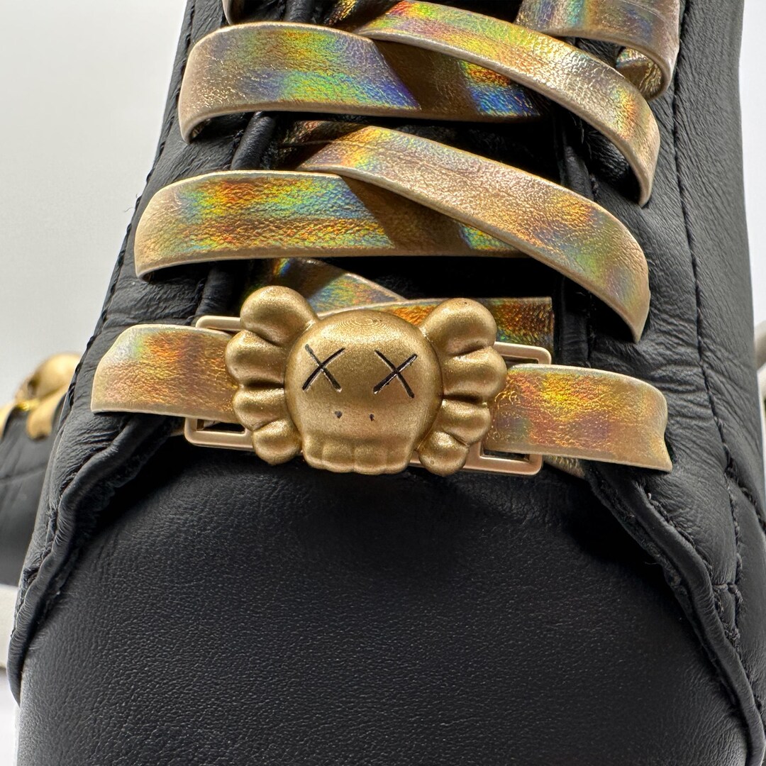 Gold Kaws Head Lace Locks, Kaws Charm, Shoelace Kaws, Kaws Shoe Charm ...