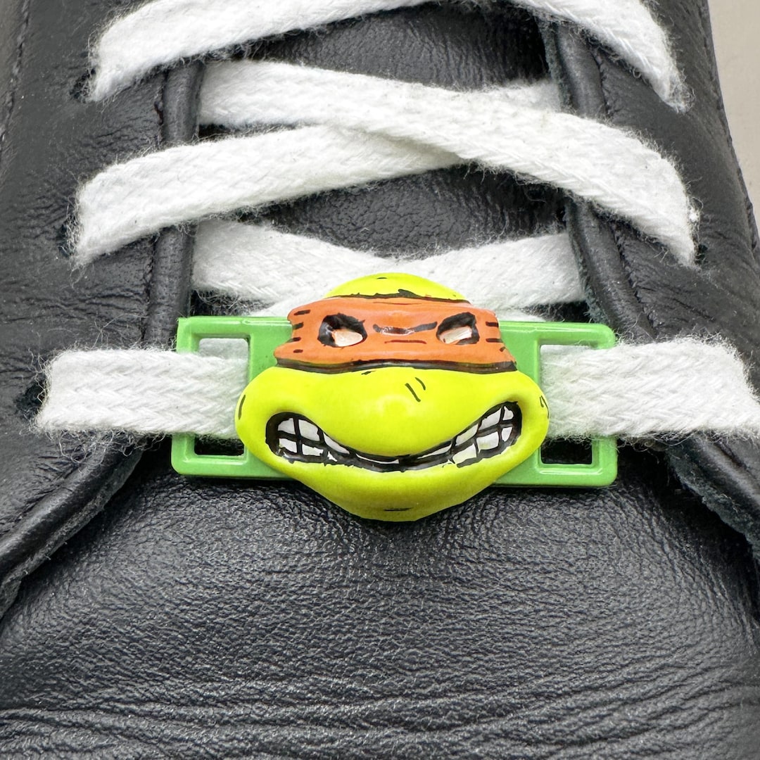 TMNT Ninja Turtles Michelangelo Comic Style Shoelace Charms, Ninja ...