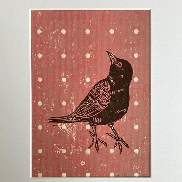 Polka Dot Bird - Etsy