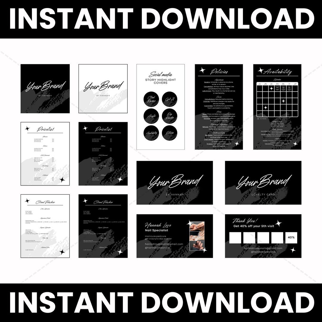 Small Business Branding Starter Kit | Easy Downloadable & Editable ...