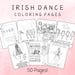 50 Irish Dance Coloring Pages | Print on Demand | Kids Activities ...
