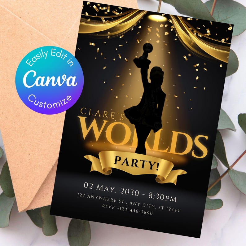 Irish Dance Worlds Party Invitation Girls/ladies - Etsy