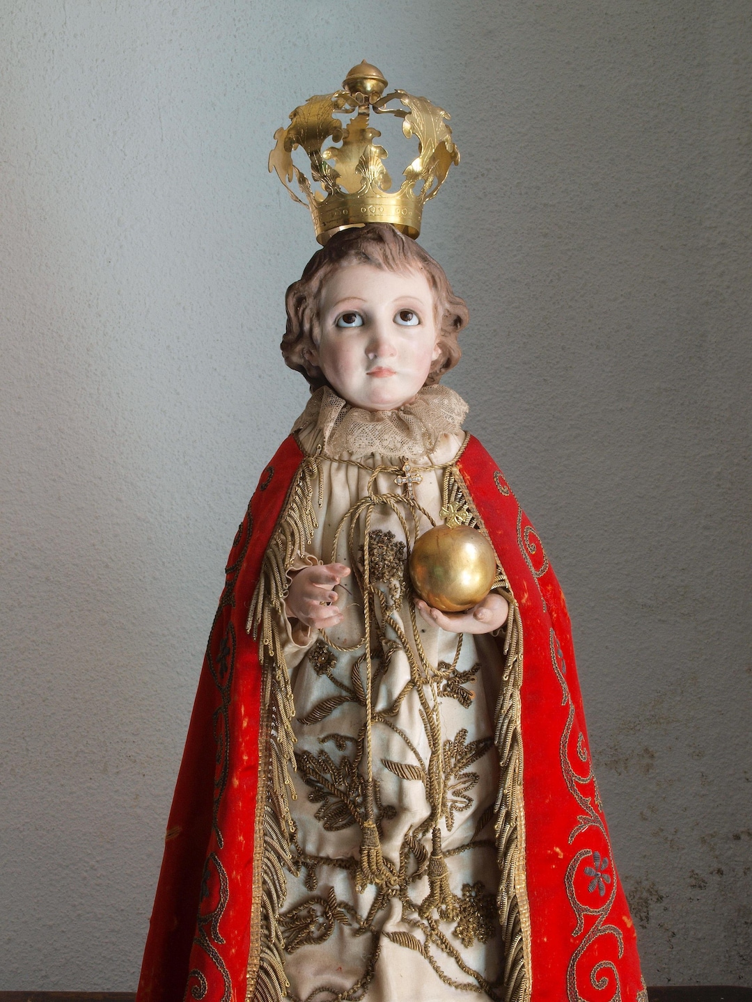 Cage Doll Infant Jesus of Prague Glass Eye 24 Inch / 61 Cm Statues ...