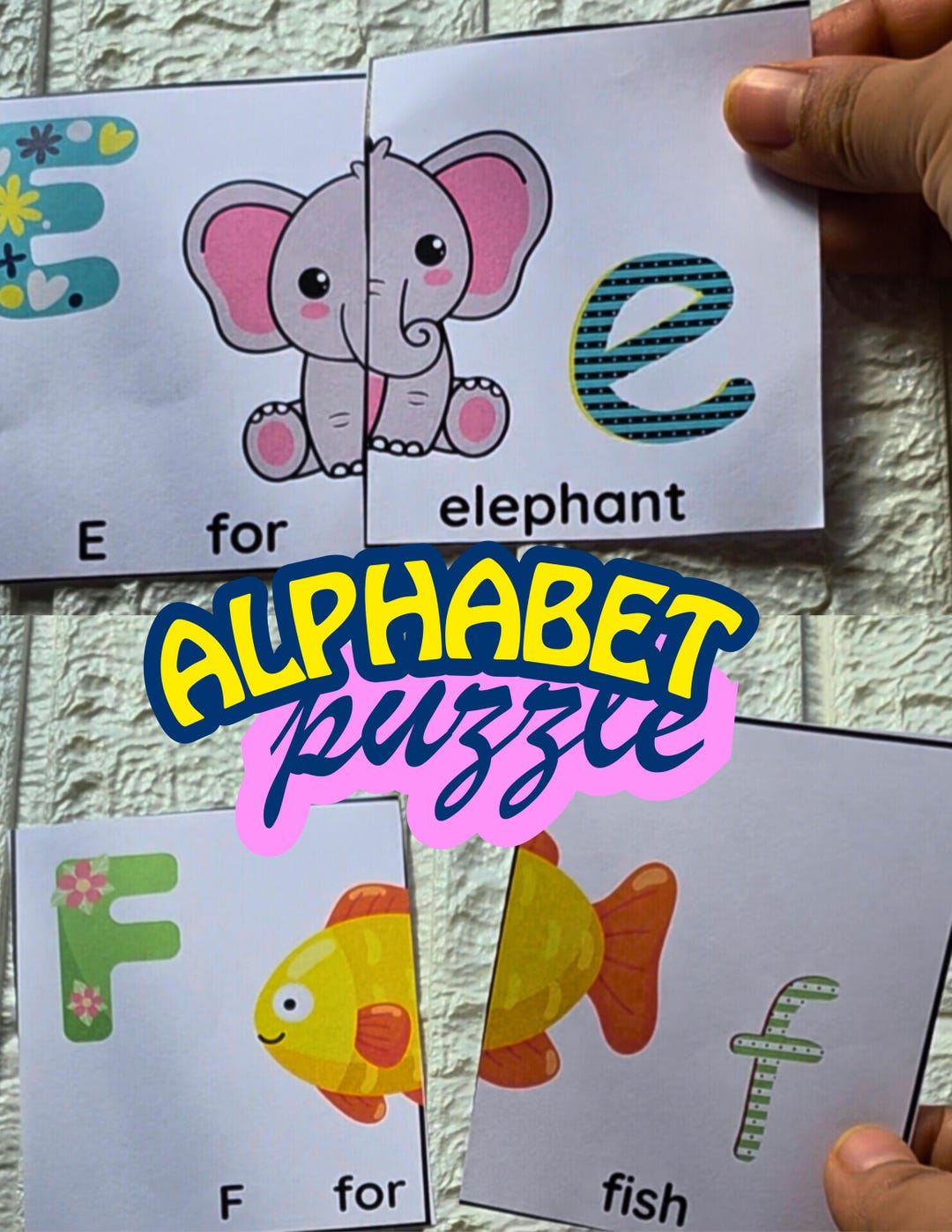 ABC Letter Matching Puzzle – Uppercase & Lowercase Alphabet Printable ...