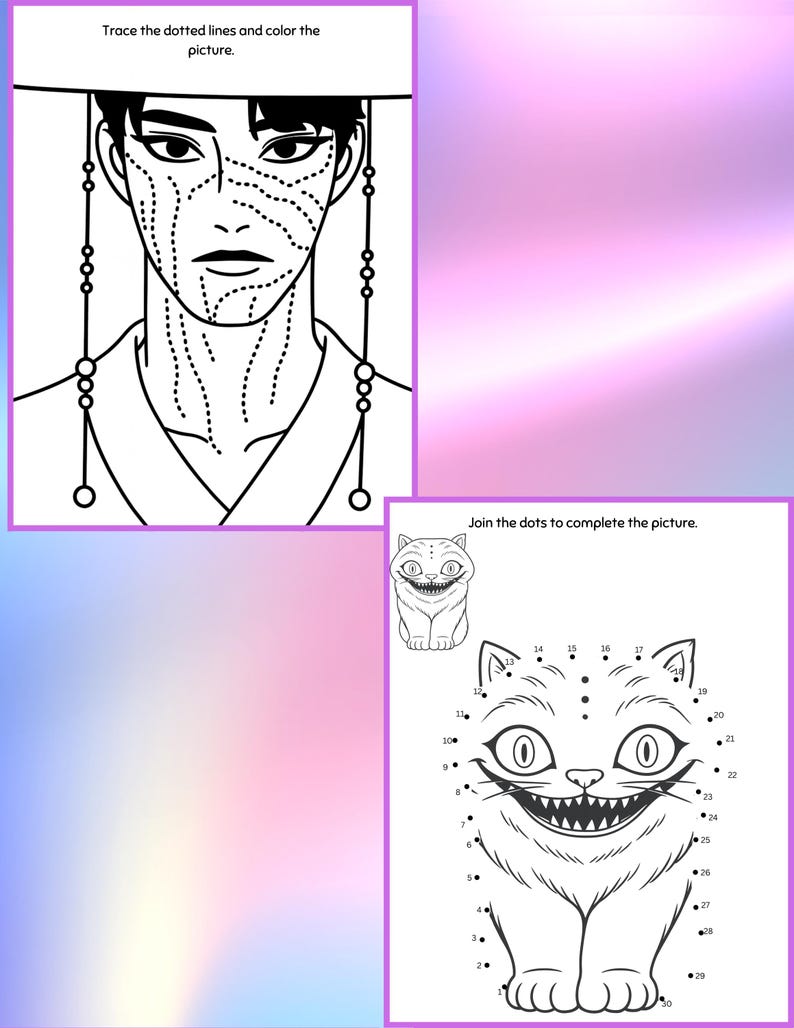 K-pop Demon Hunters Activity Book | 30 Printable Worksheets for Kids ...