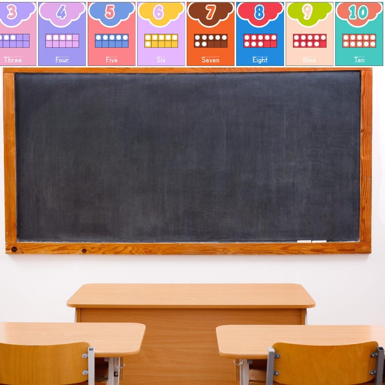 Number Posters 1-20 – Ten Frames Math, Classroom Decor (digital ...