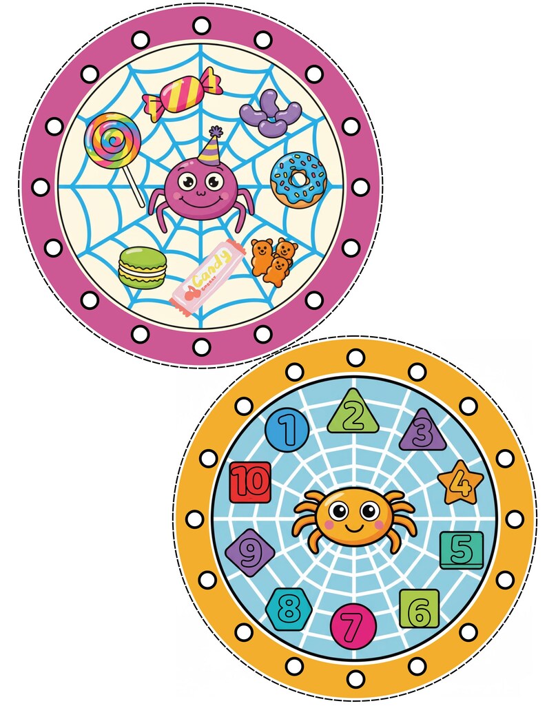 Spider Web Lacing Cards: Fine Motor Activity (digital Download) - Etsy