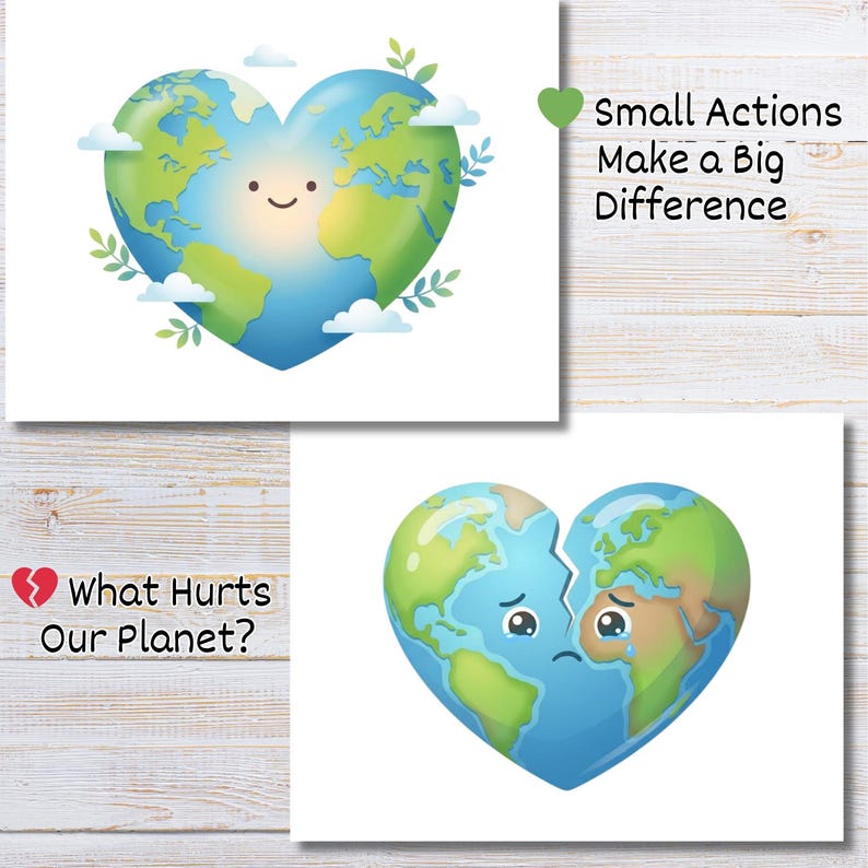 Earth Day Sorting Activity Pack | Good Vs Bad Choices, Heal Earth ...