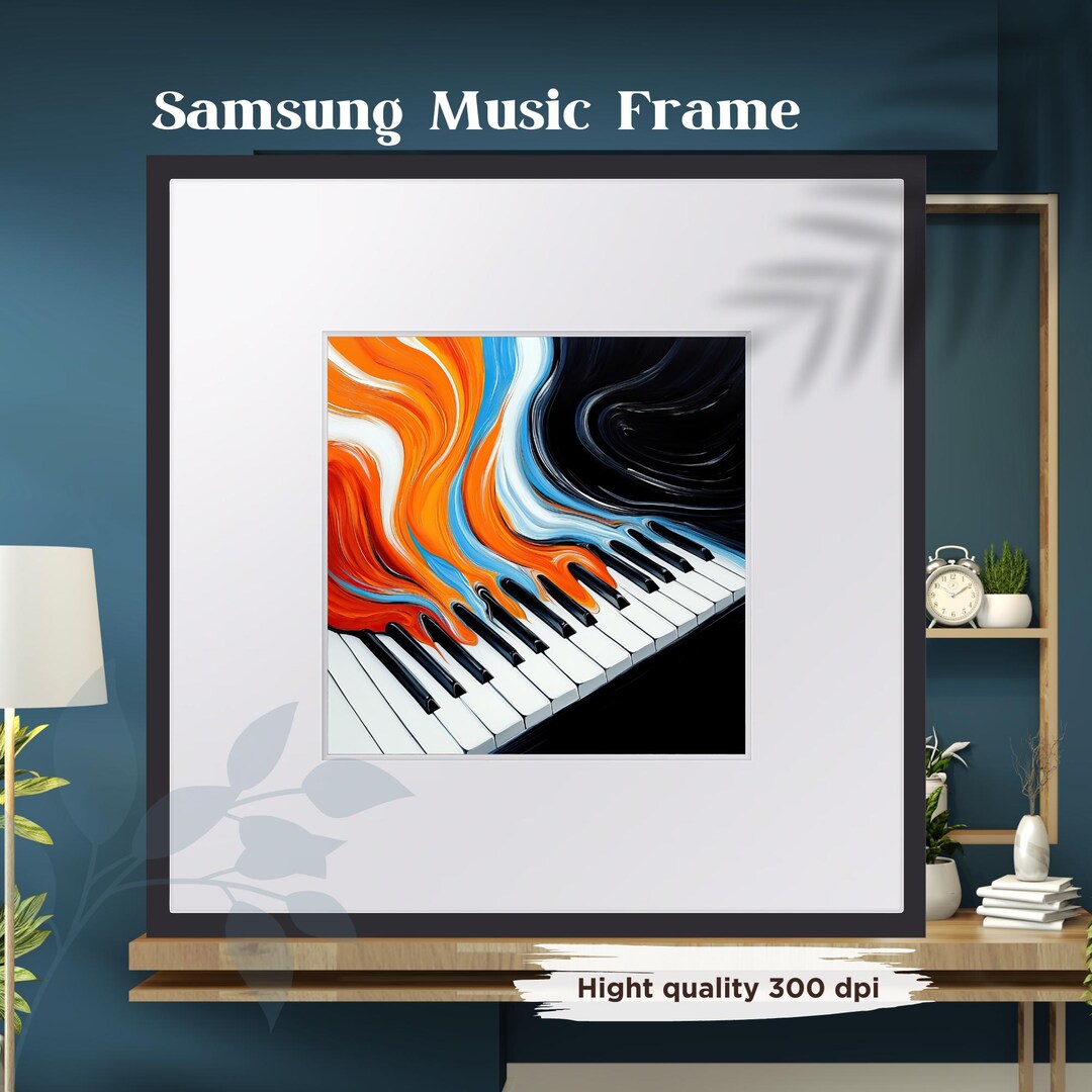Samsung Music Frames Art, Piano Frames, Anniversary Wall Gift, Frame ...