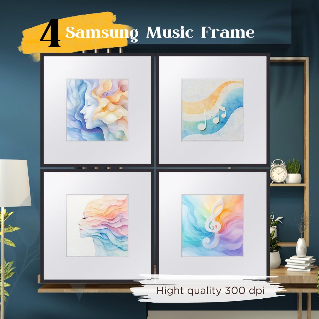 Samsung Music Frames Art, Sound Waves Art, Anniversary Wall Gift, Frame ...