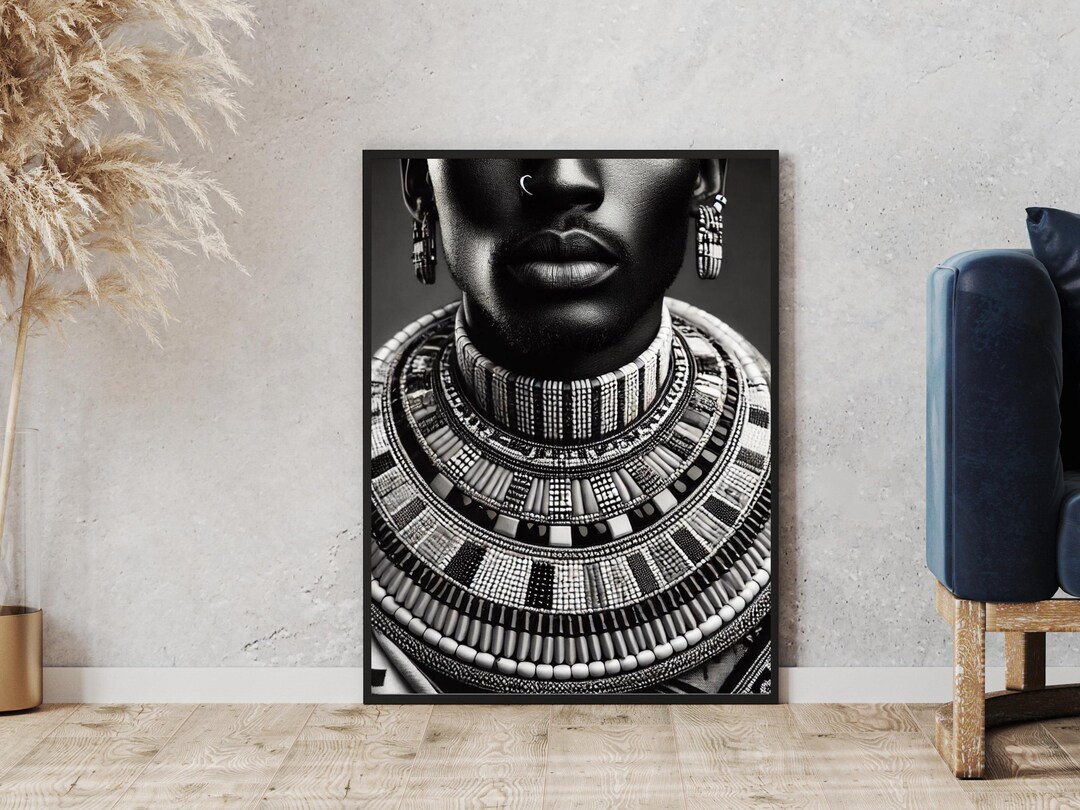 African Art, Afrocentric Digital Print, Printable Wall Art, African Man ...