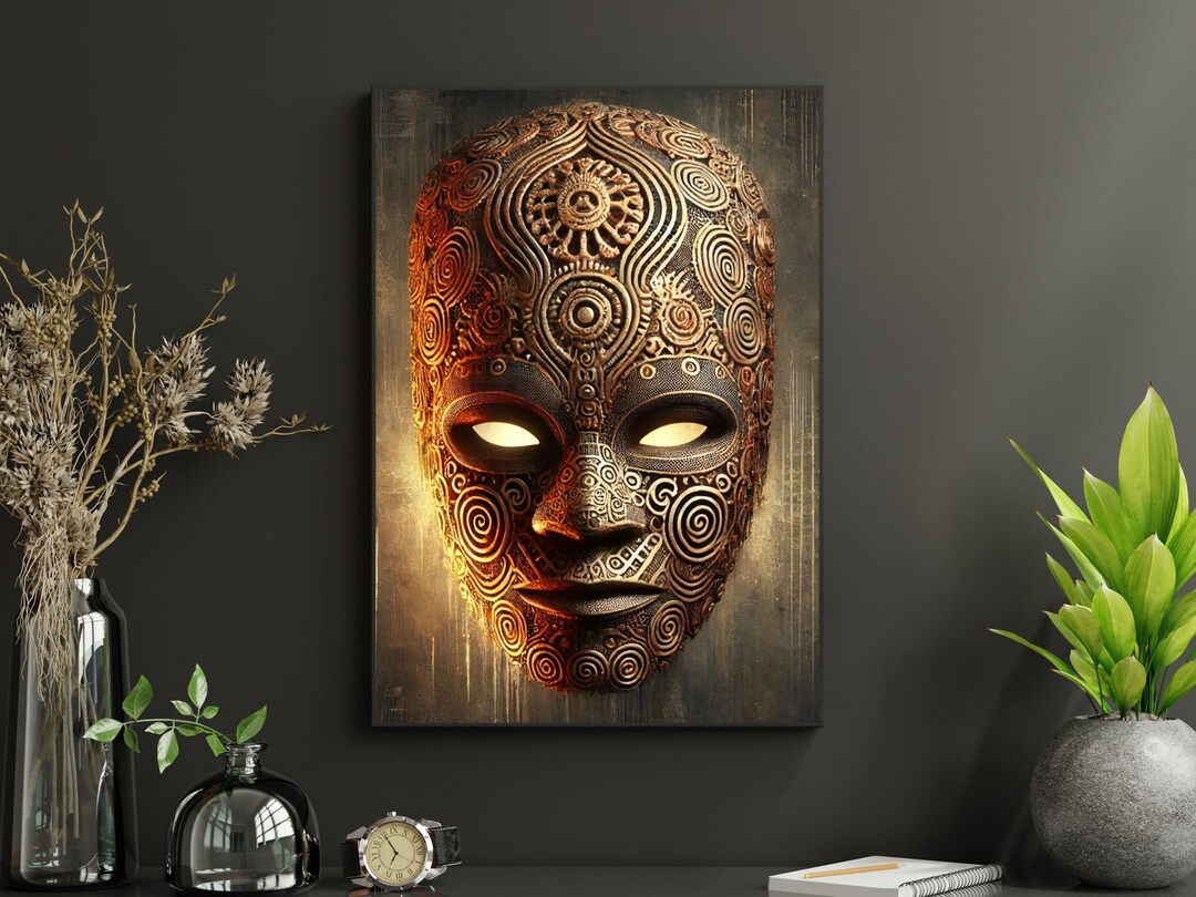 African Art, Afrocentric Digital Print, Printable Wall Art, Bronze ...