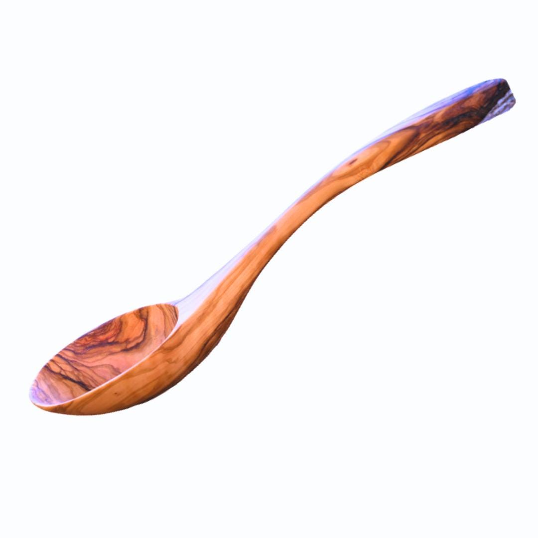 12 Olive Wood Soup Ladle Rustic Handmade Cooking Tool, Sustainable Gift ...