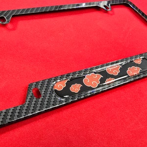 JDM Anime Akatsuki and Uchiha Clan Sign Liscense Plate Frame Aluminum ...