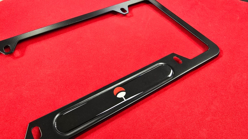 JDM Anime Akatsuki and Uchiha Clan Sign Liscense Plate Frame Aluminum ...