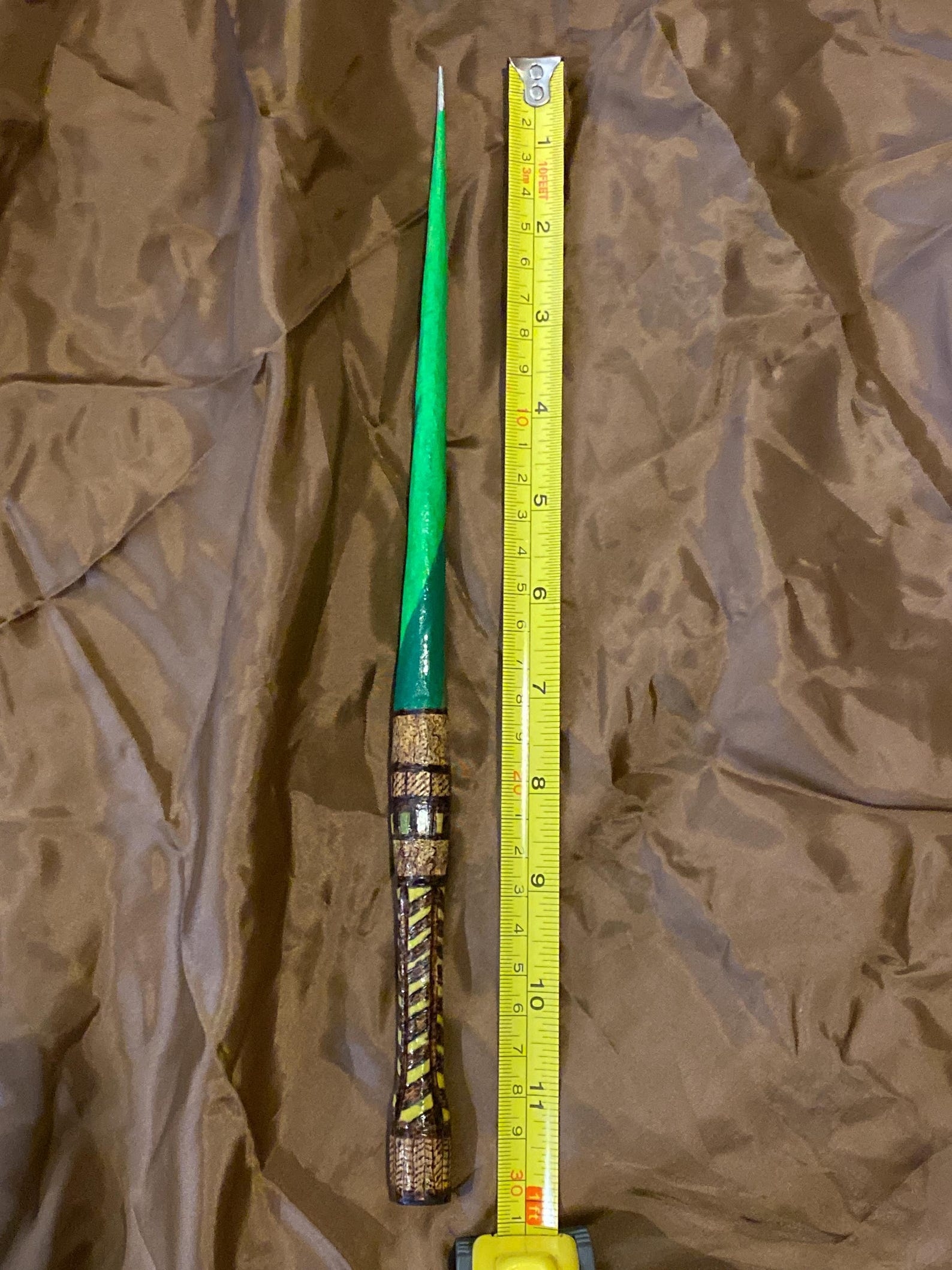 Green Smoke - Hand-carved, Wood-burned Wand - Etsy