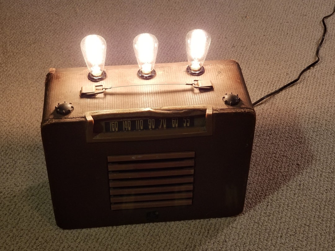 Vintage 3-way Radio Lamp - Etsy