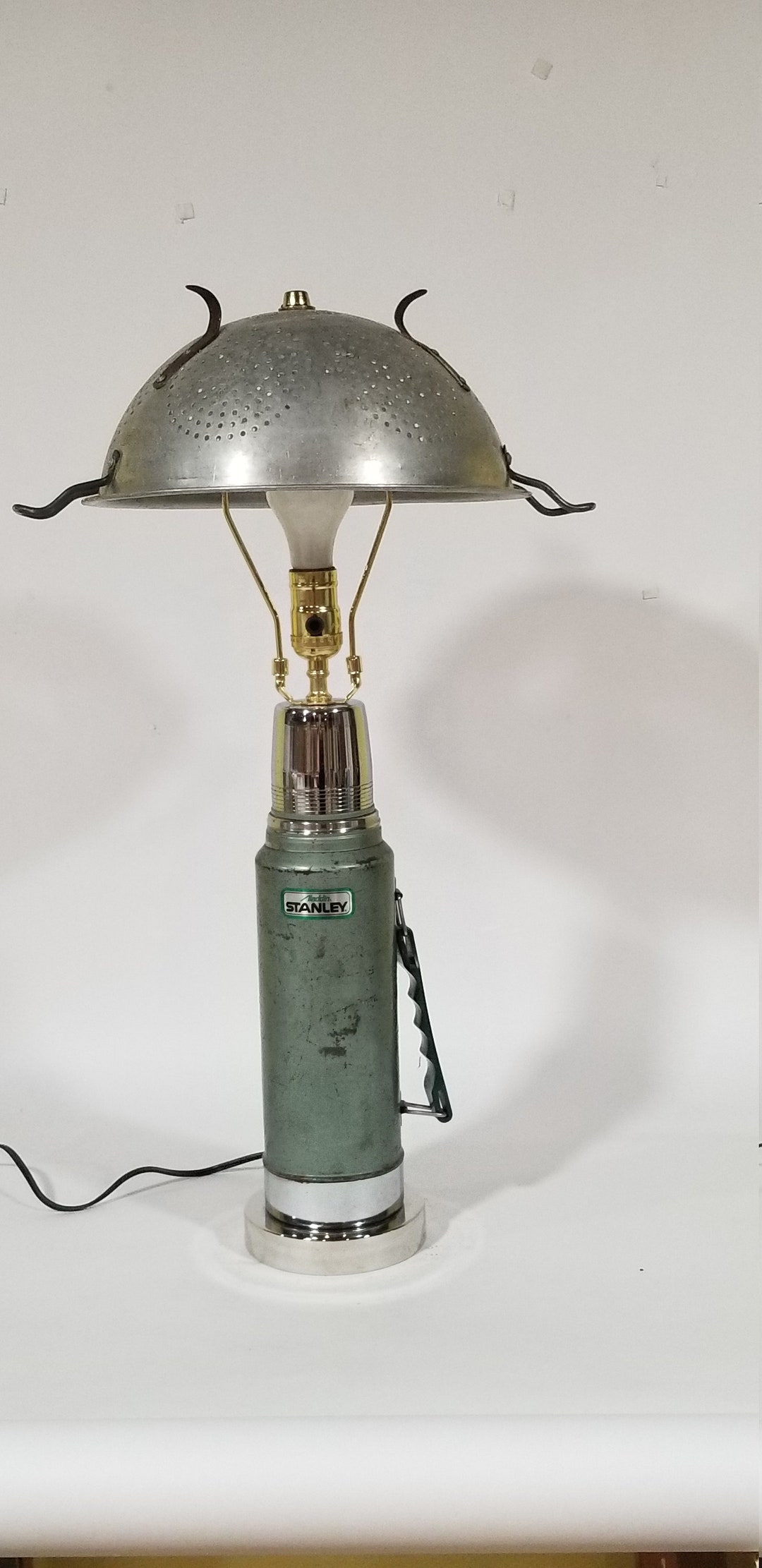 Handmade Vintage Thermos/colander Lamp - Etsy