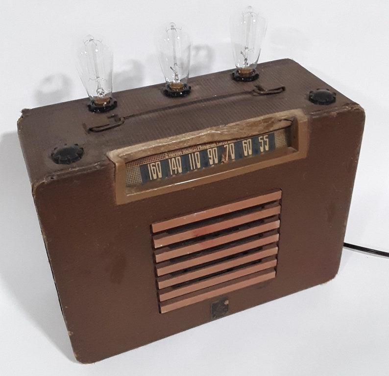 Vintage 3-way Radio Lamp - Etsy