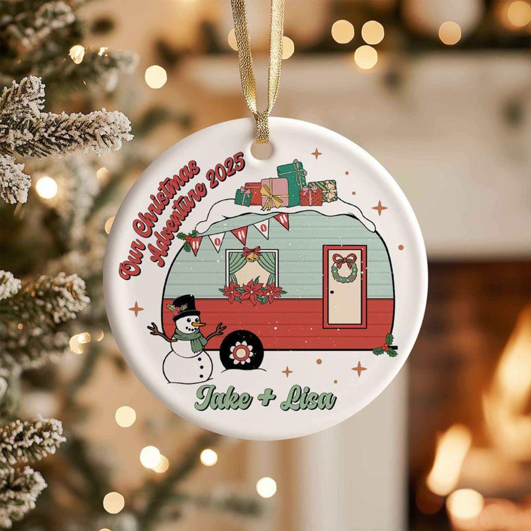 Personalized Camper Van Christmas Ornament: Custom RV Trailer Van Life ...