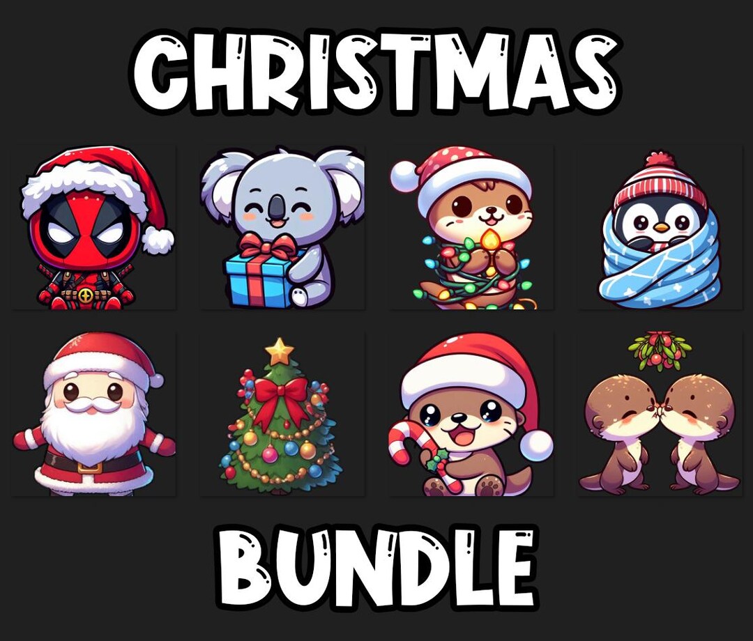 Bundle of Christmas Emotes for Twitch - Etsy