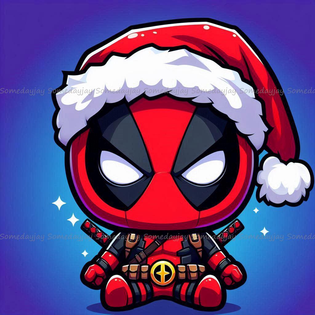 Deadpool Christmas Emote - Etsy