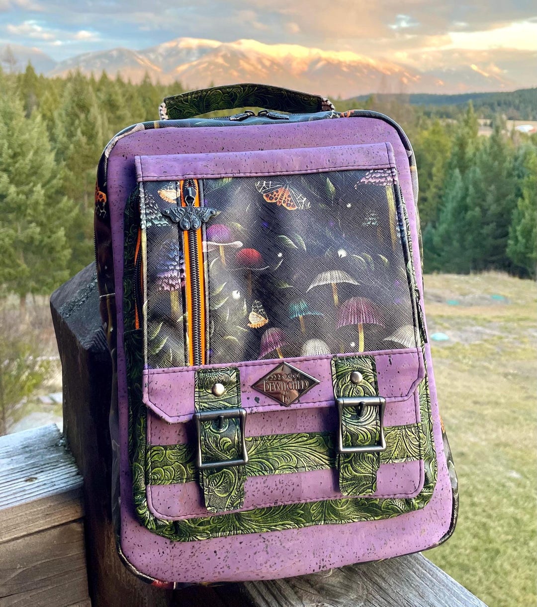 Tiger Moth Convertible Bag, Moth Mushroom Messenger Bag, Tiger Moth ...