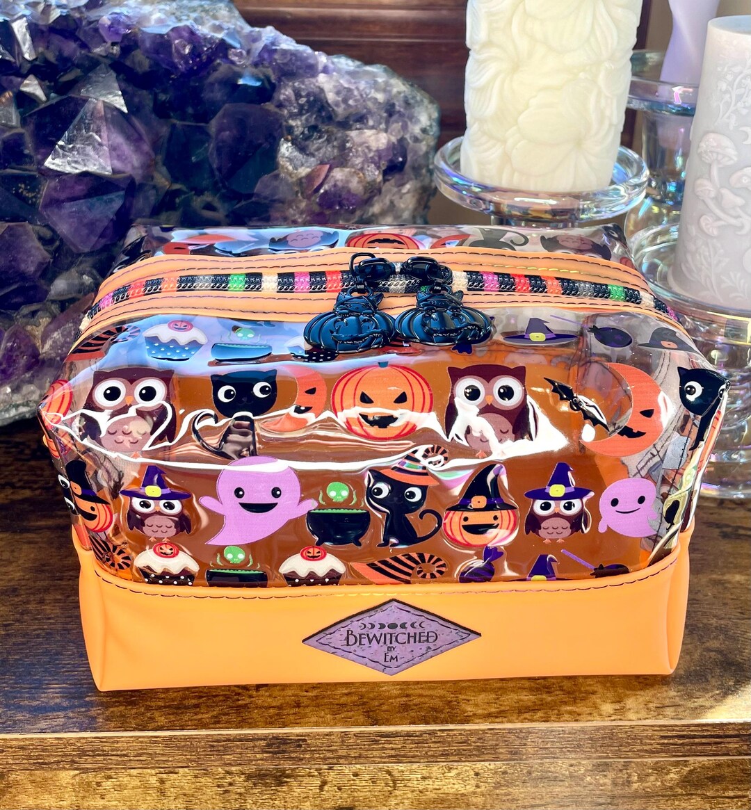 Halloween Pouch, Halloween Bag, Spooky Season Bag, Spooky Pouch, Clear ...