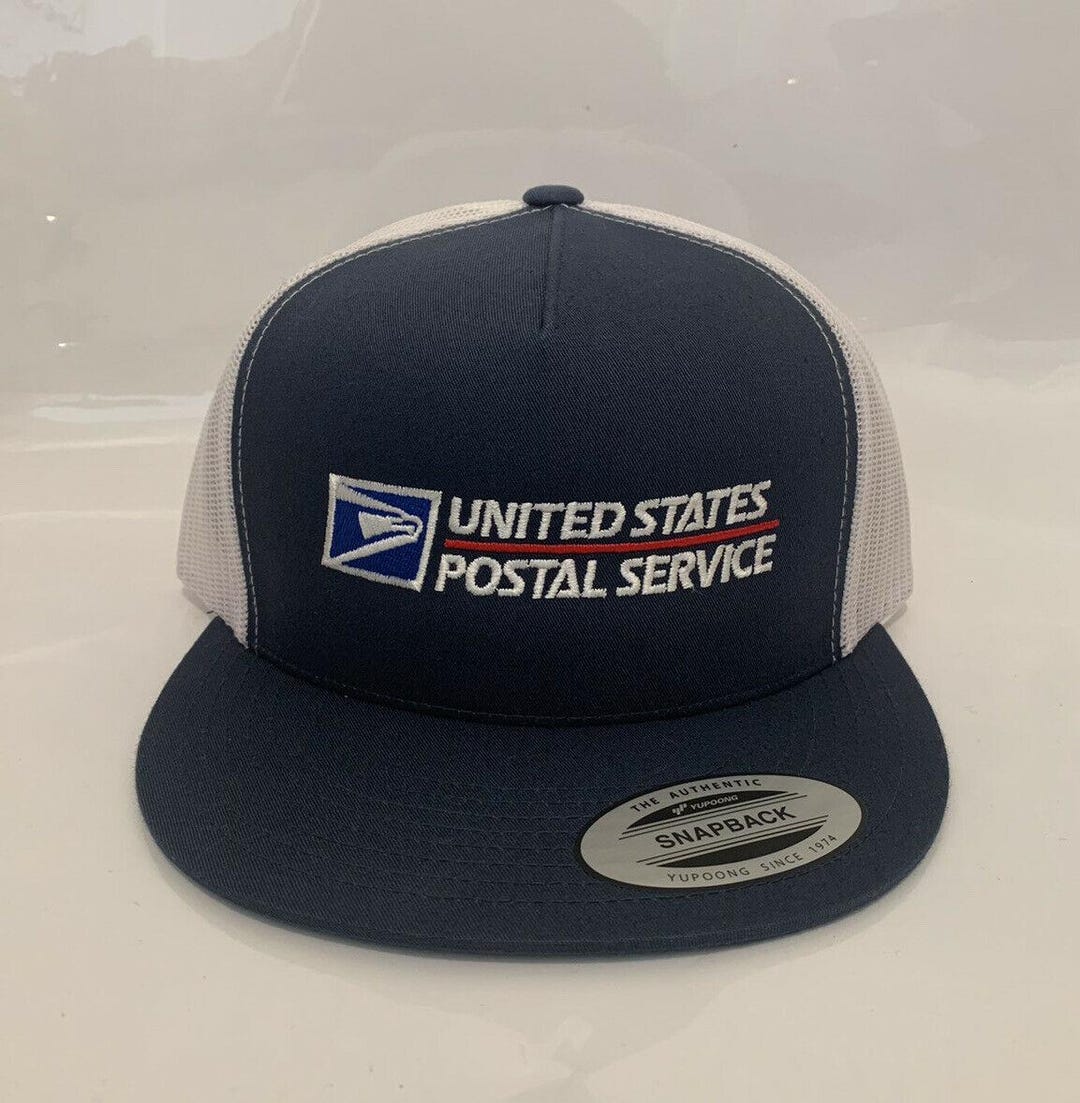 Custom Usps Trucker Hat Cap Yupoong Classic Five-panel Mesh Back Flat Bill 6006 - Etsy