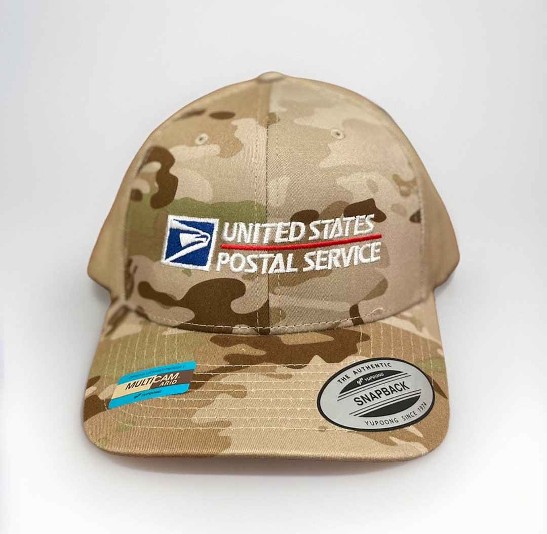 Custom Usps Trucker Hat Cap Multicam Arid Yupoong Classic Retro 6606 Mesh Back Memorial Veterans ...