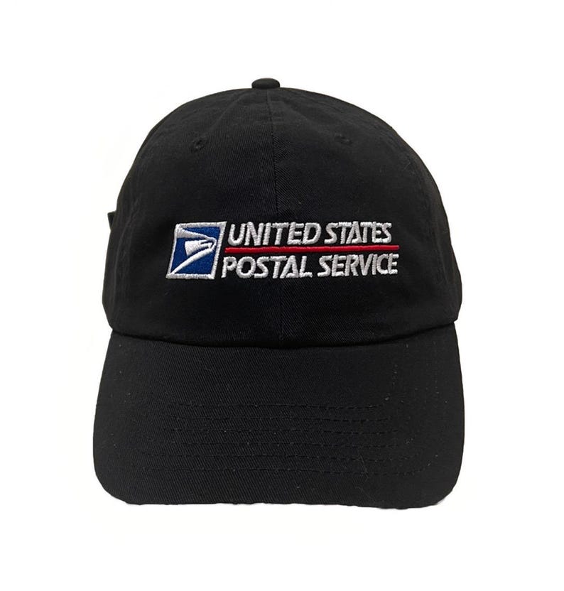 Custom Usps Cap Washed Classic Dadhat Cotton Chino Twill Navy, Black - Etsy