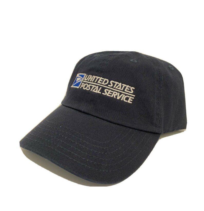 Custom Usps Cap Washed Classic Dadhat Cotton Chino Twill Navy, Black - Etsy