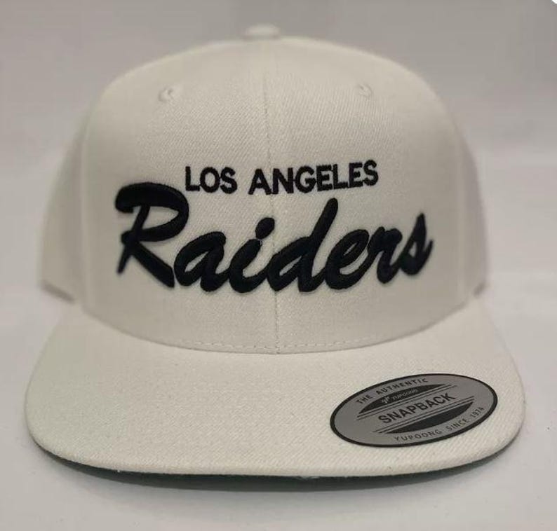 Custom Los Angeles La Raiders 3D Embroidery Hat Cap Classic Snapback ...