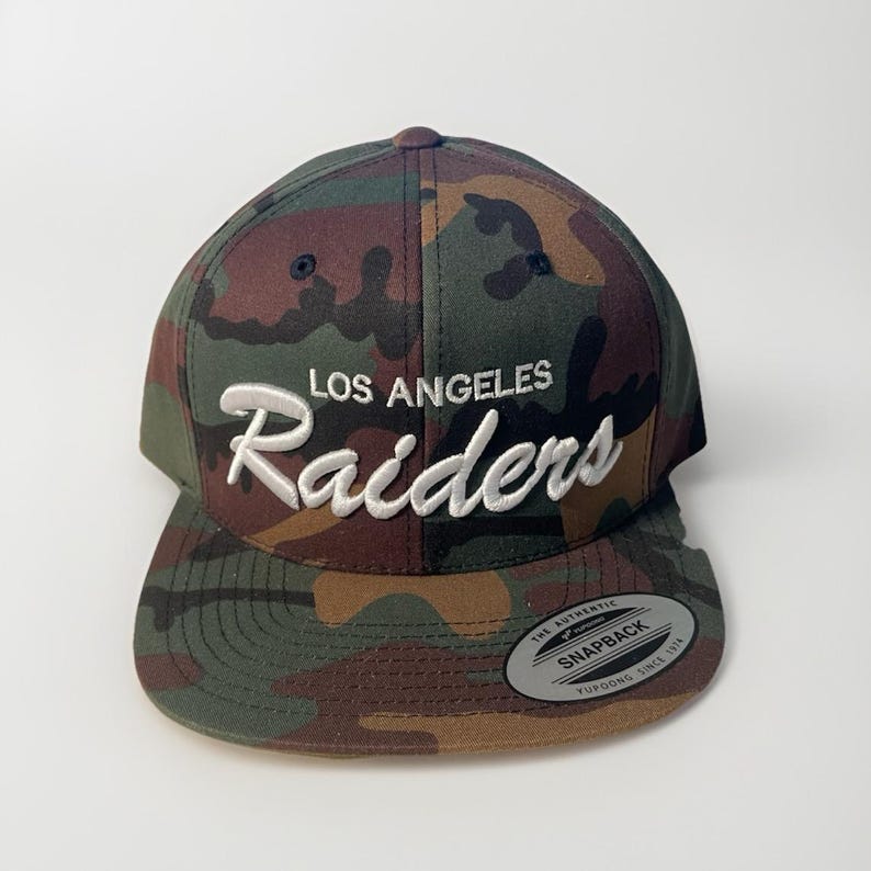 Custom Los Angeles La Raiders 3D Embroidery Hat Cap Classic Snapback ...