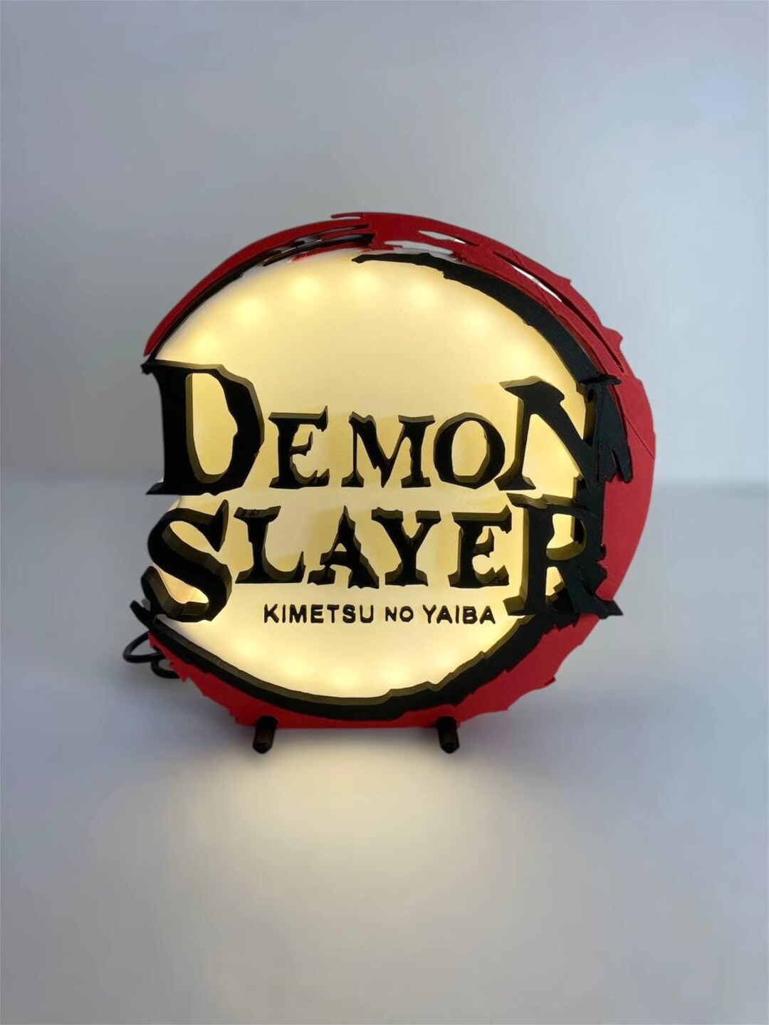 Demon Slayer Logo LED USB Table Lamp - Etsy